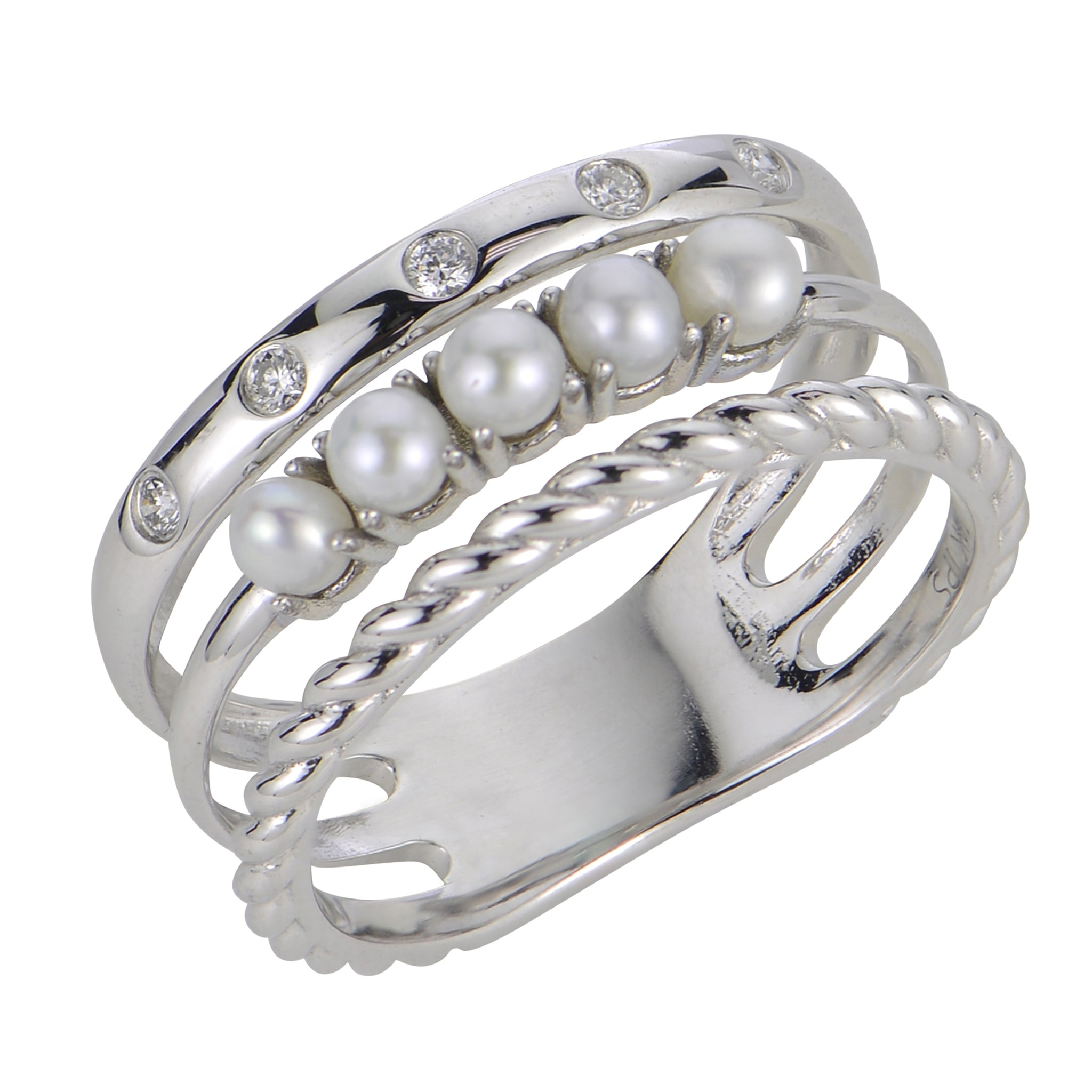 14KT White Gold Ring – Imperial Pearl